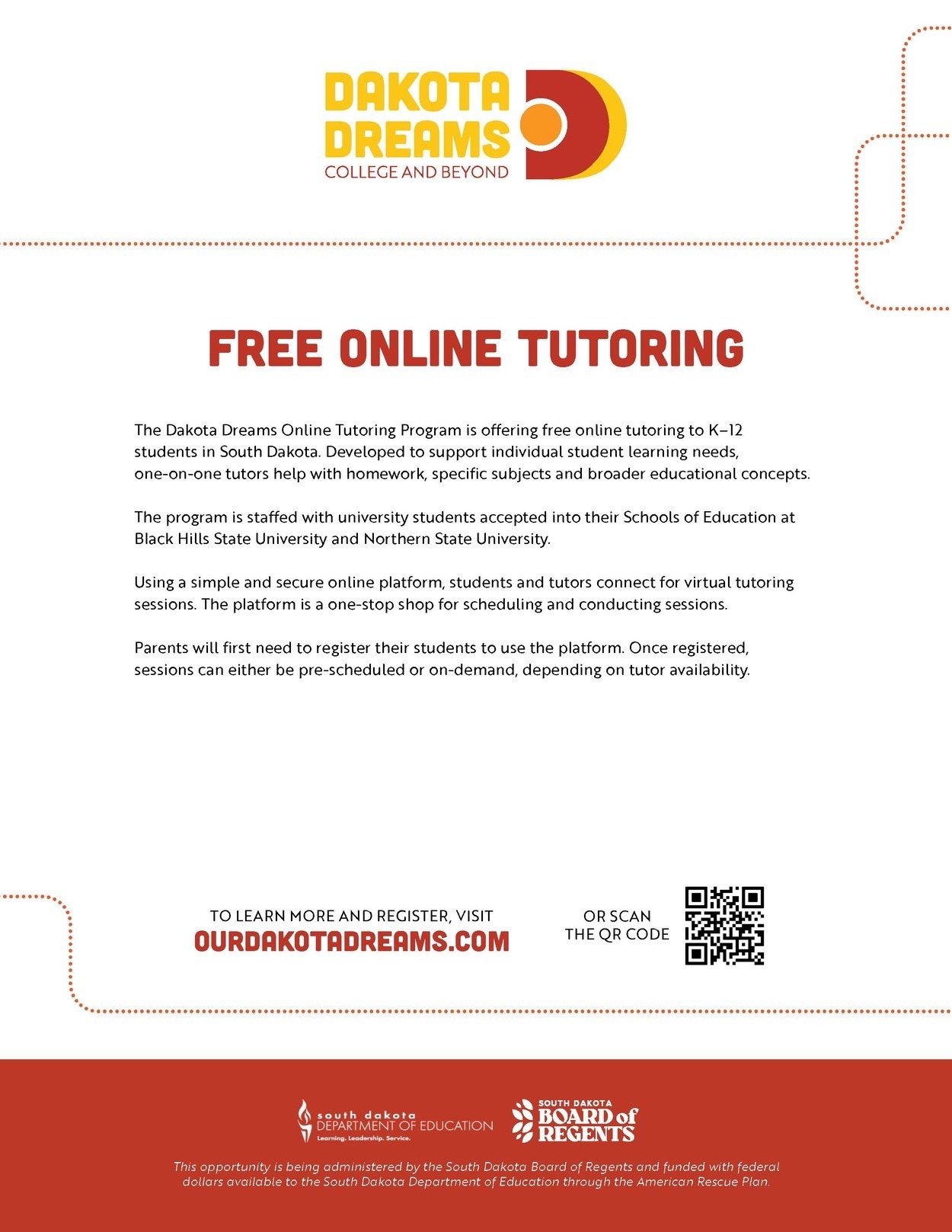 Free Online Tutoring - South Dakota Parent Connection