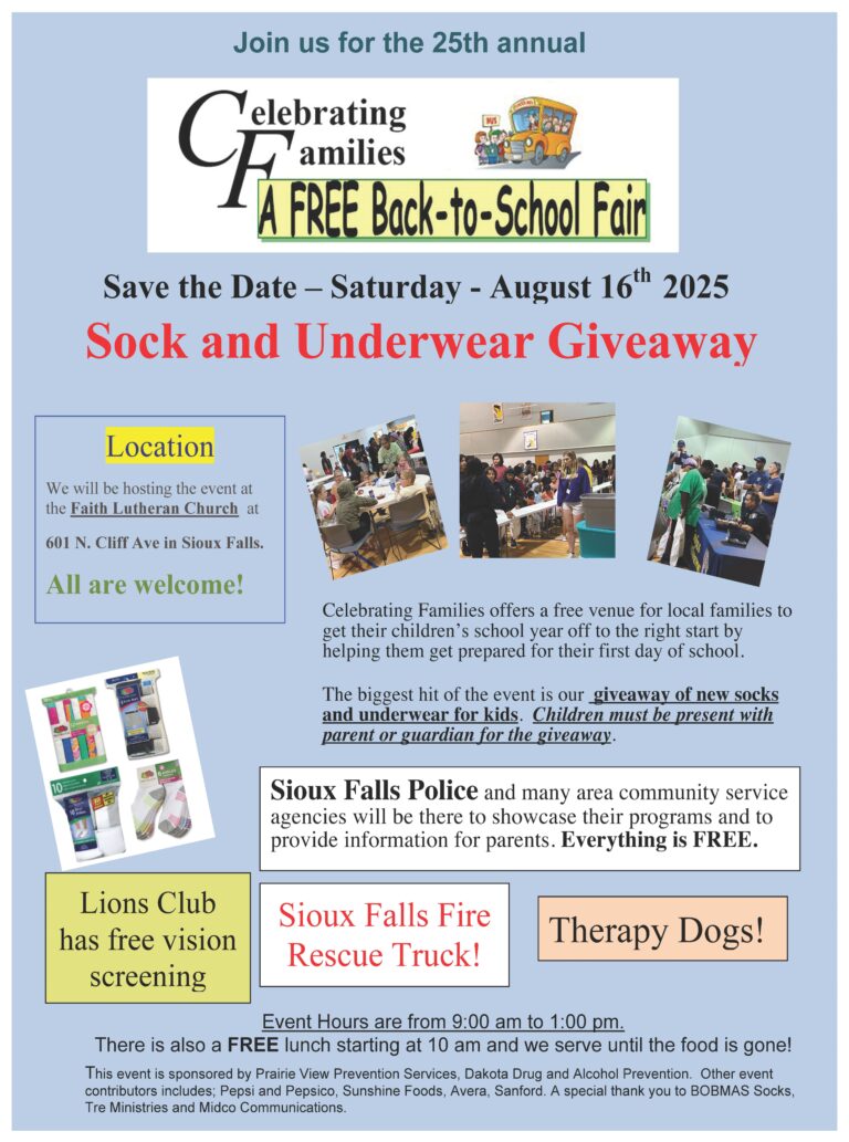 Celebrating Families Back-to-School Resource Fair - South Dakota Parent ...